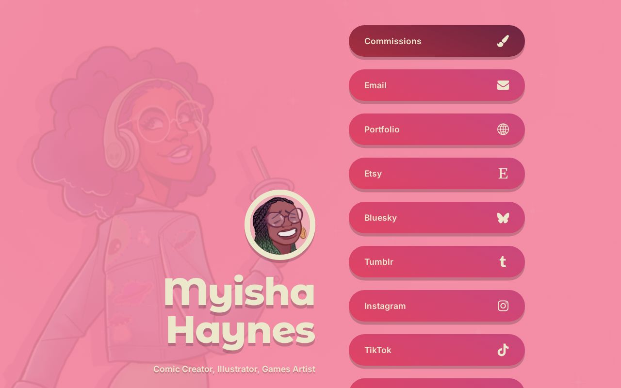 Myisha Haynes' Carrd